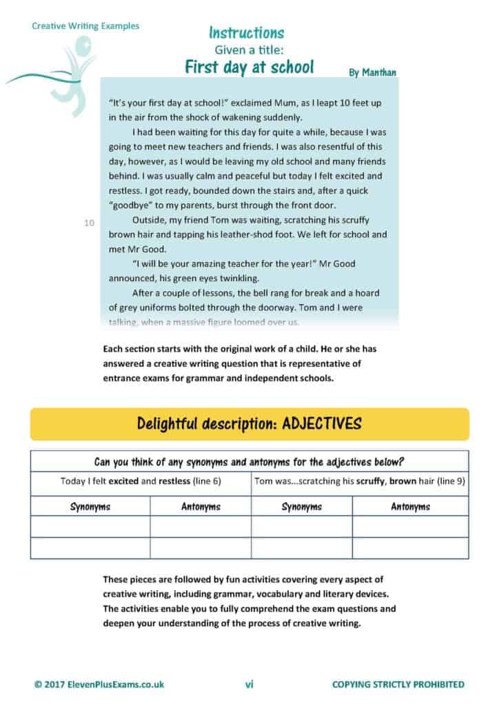 11+ Essentials - Creative Writing Examples Book 1 (First Past the Post ...