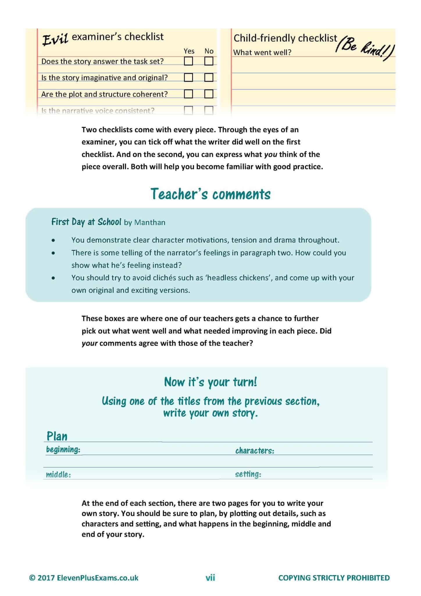 11+ Essentials - Creative Writing Examples Book 1 (First Past the Post ...