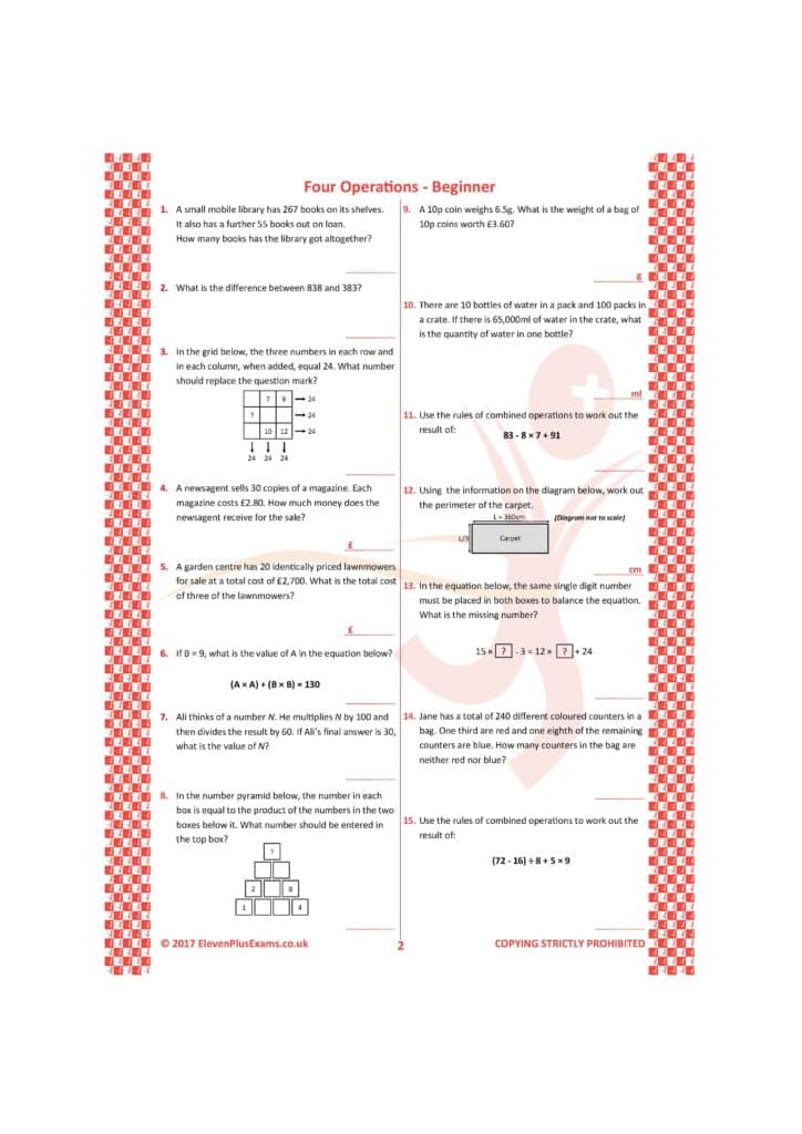 11+ Essentials - Maths: Worded Problems Book 2 (First Past the Post ...