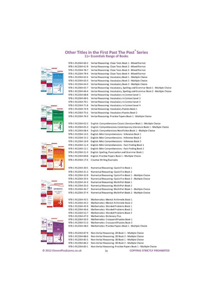 Eleven Plus Exams GL Non-Verbal Reasoning Practice Papers (Multiple ...