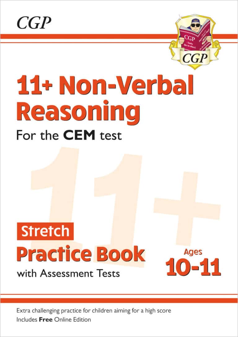 CGP 11+ CEM Non-Verbal Reasoning Stretch Practice Book & Assessment ...